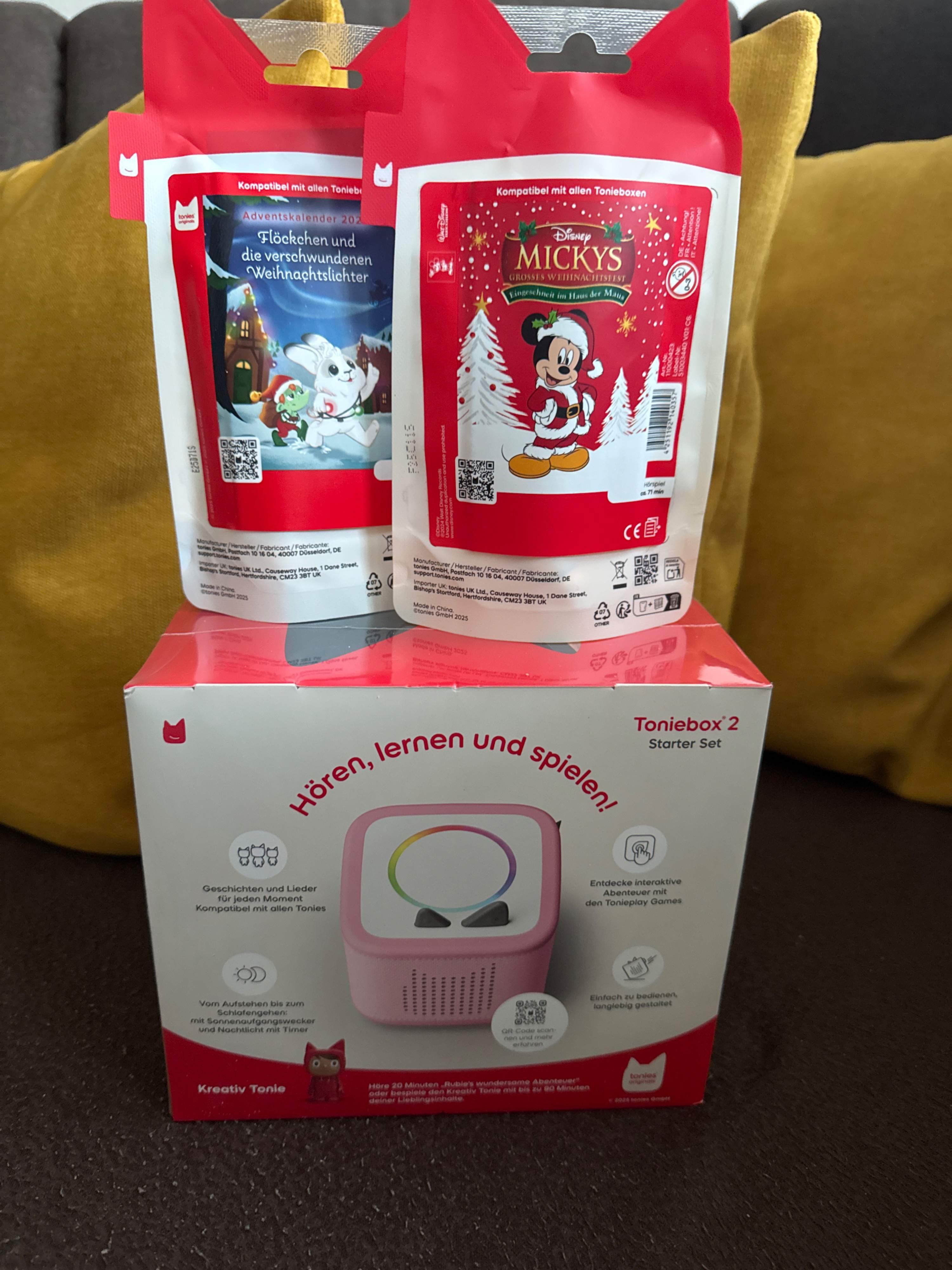 Tonie Box 2 mit Tonies Adventskalender und Tonie Mickey Mouse | bazar.at